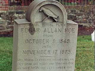Poe died in Baltimore, Maryland on October 7, 1849 and is buried in ...