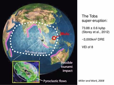 Toba Volcano supereruption