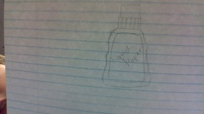 This is the white out bottle we started with to make the thing.