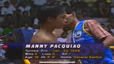 At age 16 A starving street kid named Manny Pacqiou made his pro debut ...