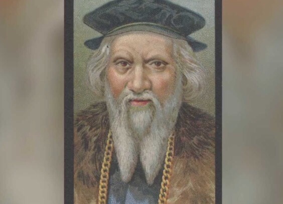 This is a painting of John Cabot. He was 49 when he died.