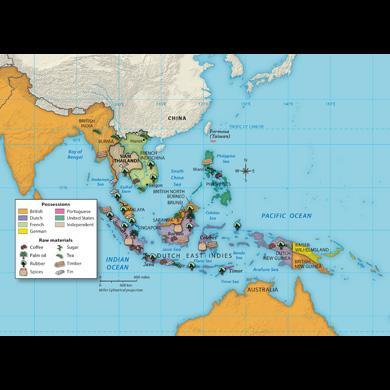 Imperialism In Asia Map