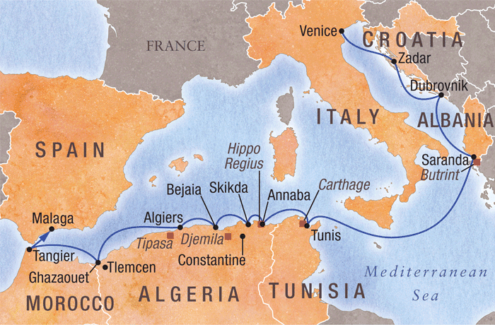 Goes to Carthage to study rhetoric.