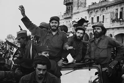 Fidel Castro among revolutionaries