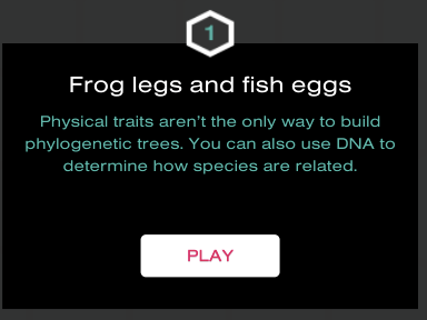 Level 1: Frog legs and fish eggs