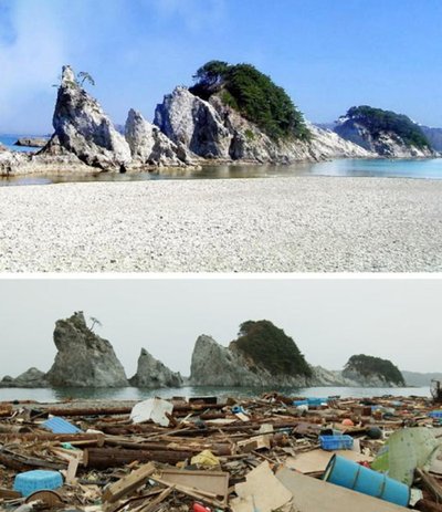 Before and After (Top and Bottom)