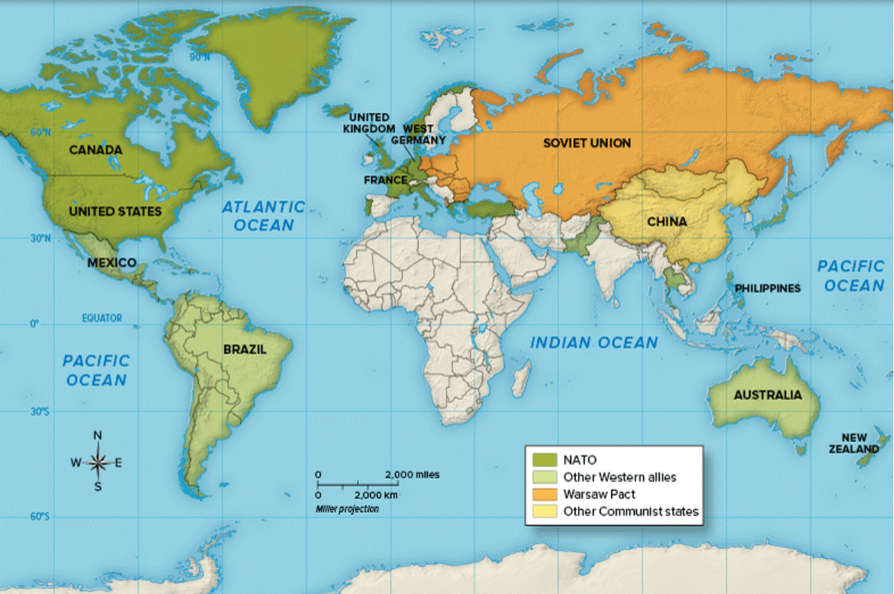 Map 1: The Worldwide Cold War, 1947-1955