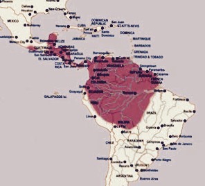 Map of South America
