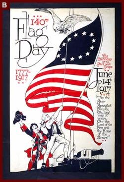 On June 14 1777, Continental Congress approved the stars and stripes ...