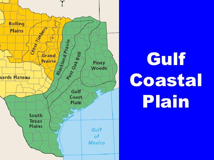 Gulf Coastal Plain Map