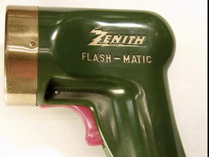 1955: The first remote control. Like remotes today, the Zenith Flash ...