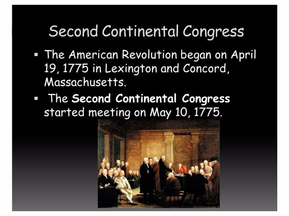 1775 Second Continental Congress