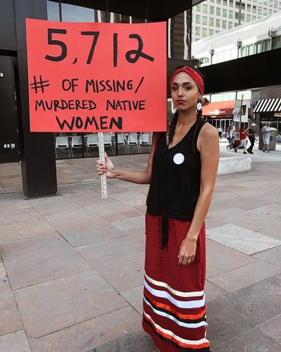 #MMIW Campaign, Native Women’s Wilderness April 9, 2018, Jaylyn Gough