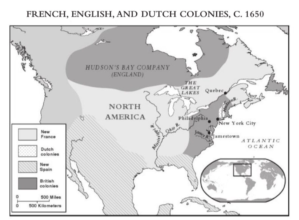 The English, French, and Dutch Colonies
