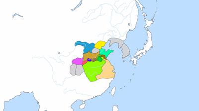 The warring states. ( in color )