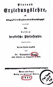 1833 German educator, Alexander Kapp, first uses term ' andragogik ' in ...