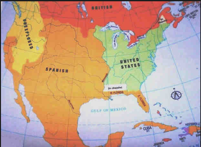 America was gained in 1783, after the American Revolutionary War!