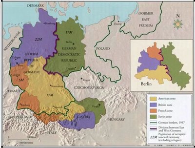[Map of the division of Germany]