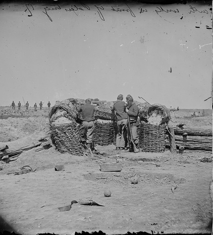 Troops aiming behind the safety of fortifications, photo by Mathew ...