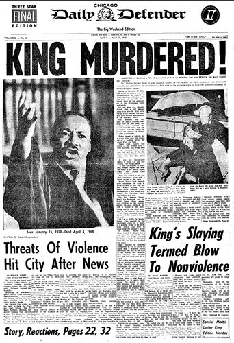 Martin Luther King Assassination (April 4, 1968)