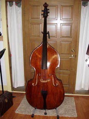 A late 19th century German upright bass.