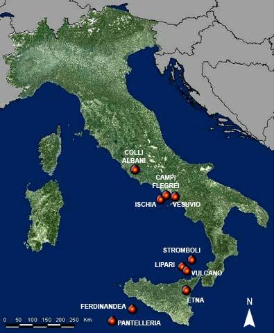 vulcani in Italia