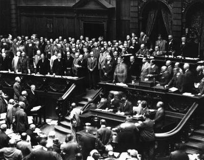 Weimar Republic established in Germany.