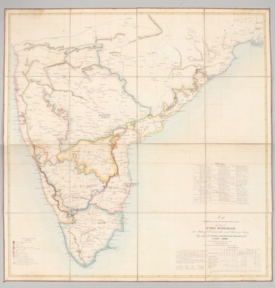 ‘Map Exhibiting the present partition of the Country dependent on Fort ...