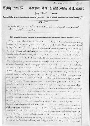 Civil Rights Act of 1866