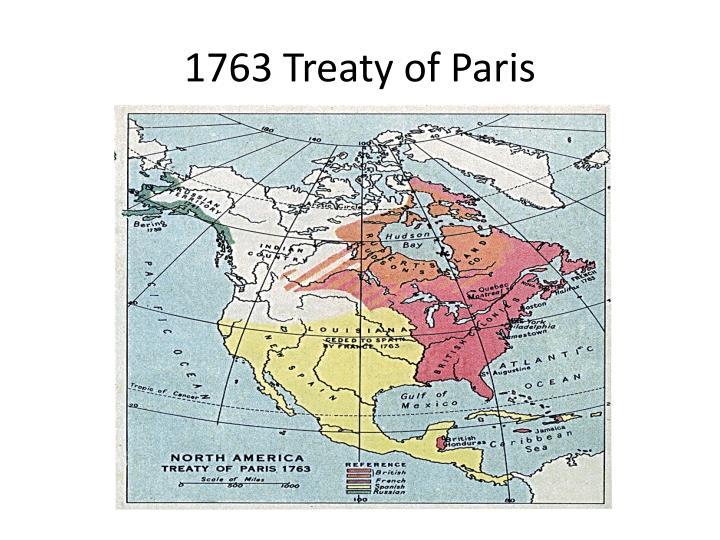The Treaty of Paris 1763