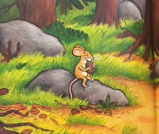 Mouse is able to eat his lunch in peace, with no one trying to eat him.