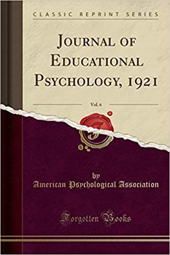 “Journal of Educational Psychology” - 1910