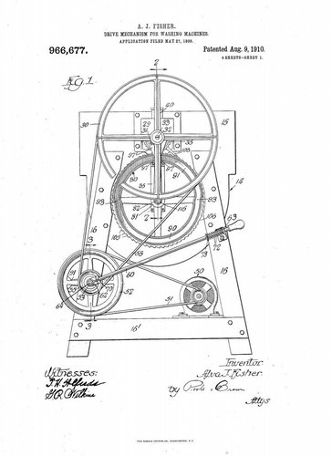 A.J. Fischer. (1910) US966677A. https://patents.google.com/patent ...