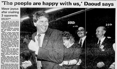 This photo shows when Alex Daoud terminated his opponents for the race ...