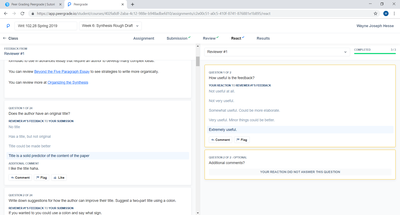 Notice the comment feature under the question