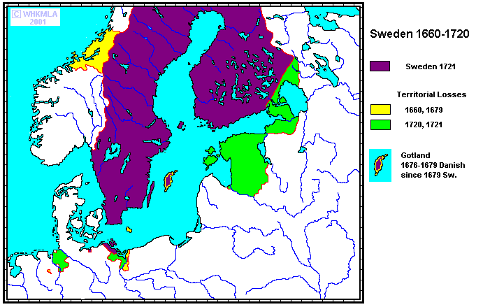 With this loss in territory Sweden is no longer a superpower.
