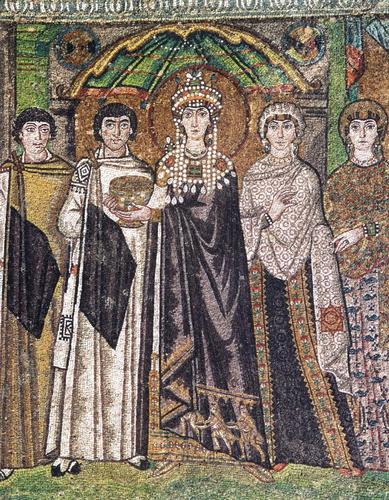 Empress Theodora And Her Attendants
