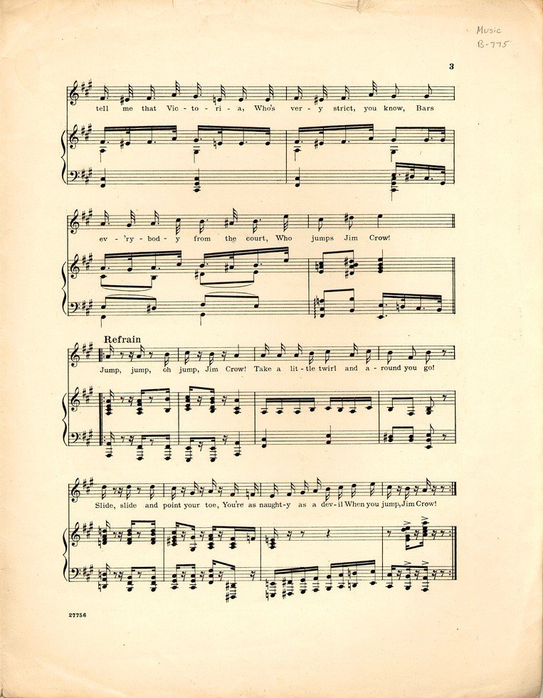 Part 2 of a 1917 variation of "Jump Jim Crow"-- a version that more ...