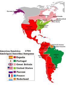 Spanish Colonies - Red