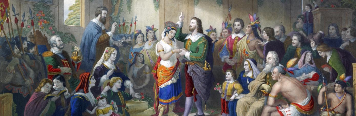 John smith and Pocahontas was in love they meat at Lincolnshire