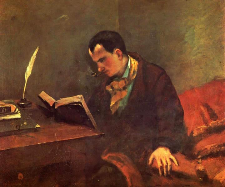 RITRATTO DI BAUDELAIRE DI GUSTAVE COURBET