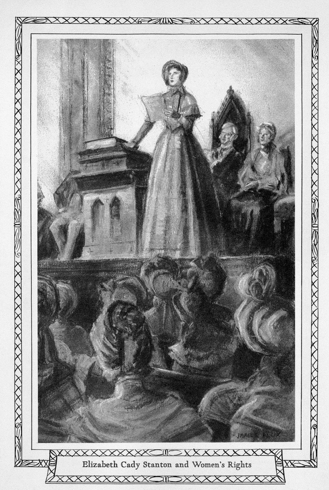 In 1848, there was a womens rights convention in seneca falls, new york ...