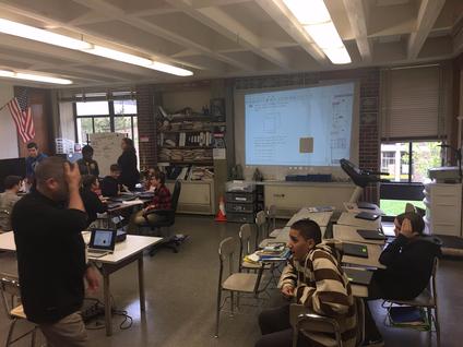 Math class is about to begin with whole group instruction to review the ...