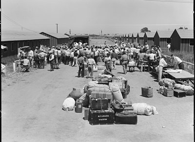 This is an image of where Japanese Americans were put after the bombing ...