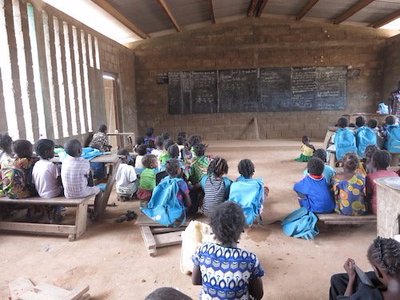 The school salva was in.
