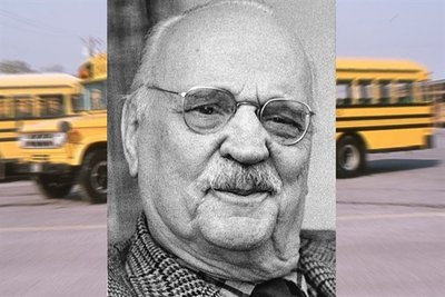 McMahon, T. (2016, August 29). Frank Cyr [First School Bus]. Retrieved ...