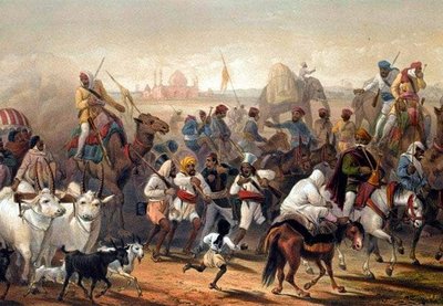 This image reflects the bloodshed and battle that occurred during India ...