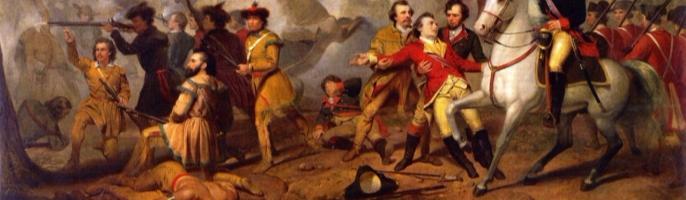 A French and Indian war scene