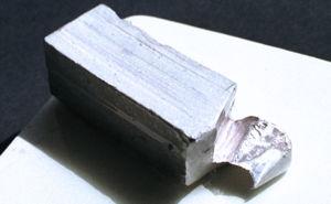 A block of sodium