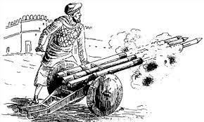 The early Indians created an iron cased rocket. They were made in the ...
